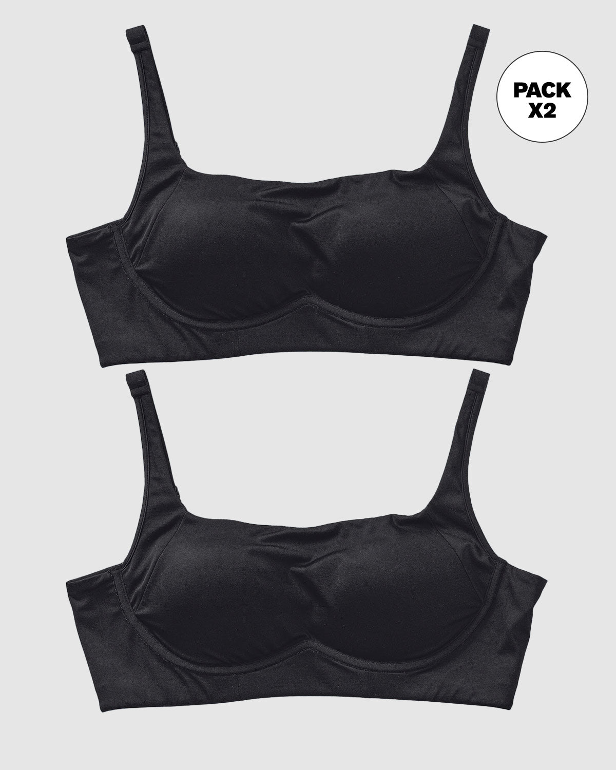 Paquete x2 brasieres sin arco ultracómodo de alto soporte y cubrimiento ...